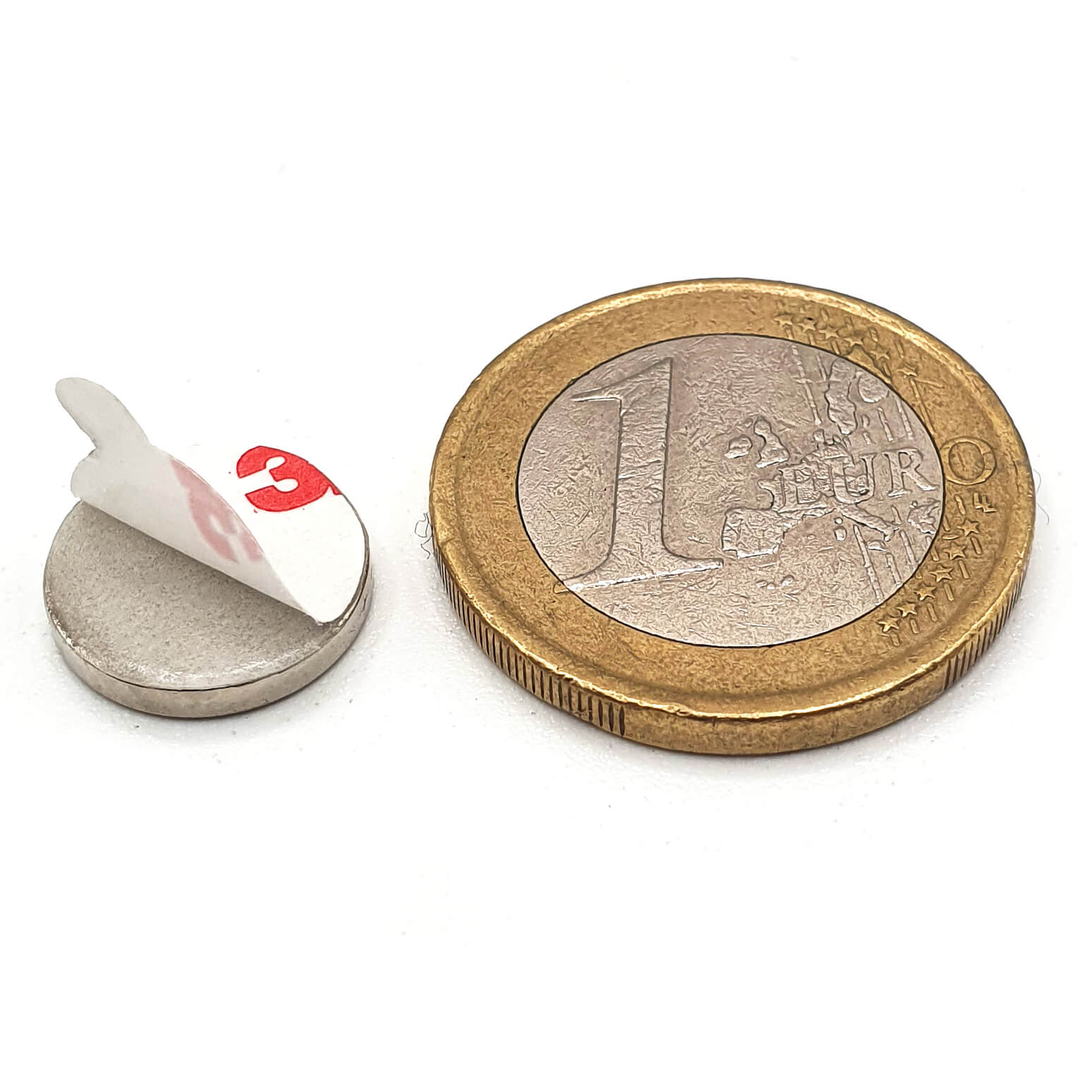 Aimant autocollant disque avec adhésif puissant - 123 Magnet