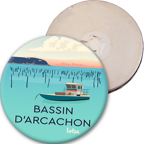 Magnets badges ronds D90mm - magnet souvenir - 123 Magnet